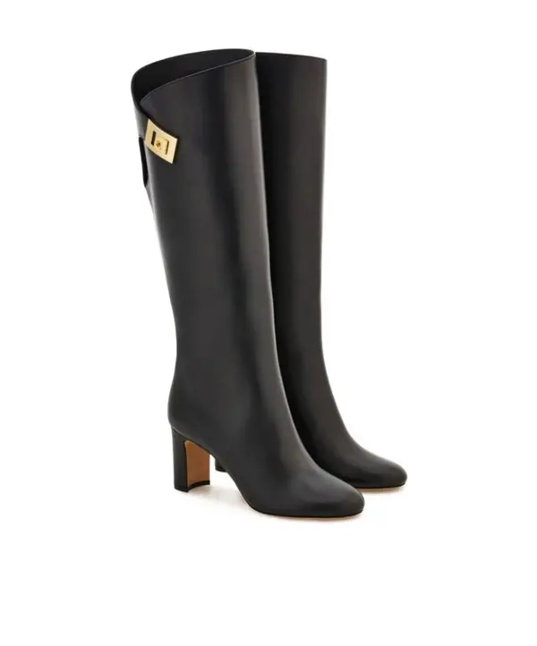 FERRAGAMO Hug Clasp Knee-high Boots