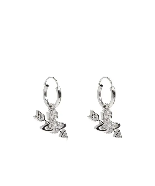 VIVIENNE WESTWOOD Kiri Crystal Orb Hoop Earrings - No