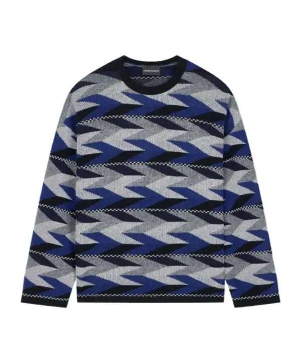 Emporio Armani Wool-blend Jacquard Jumper