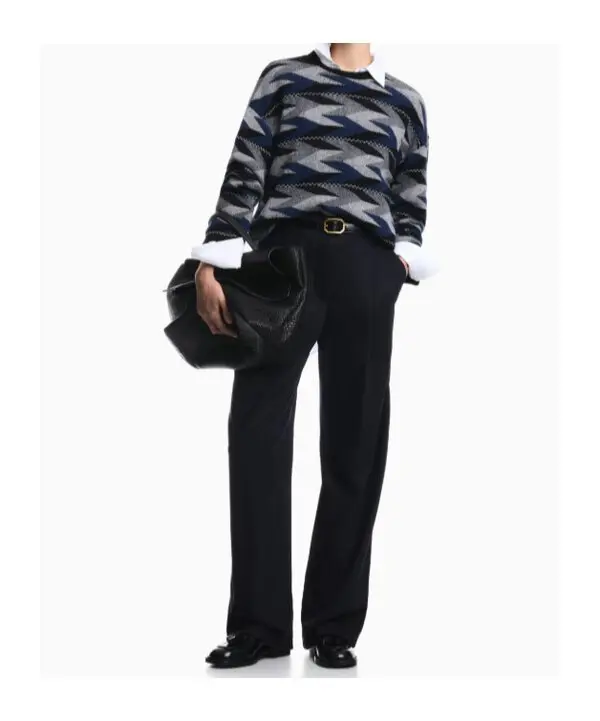 Emporio Armani Wool-blend Jacquard Jumper