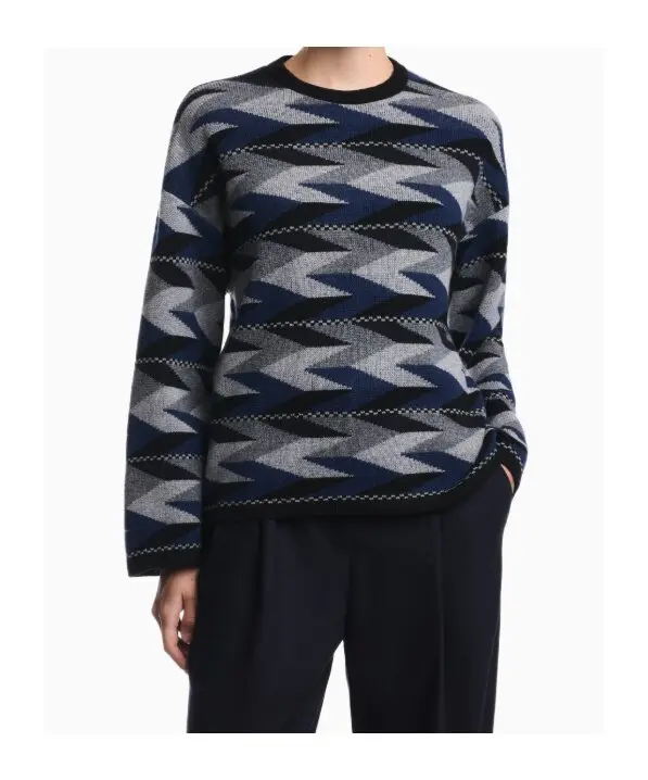 Emporio Armani Wool-blend Jacquard Jumper