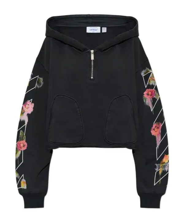 Off-White Half-zip Sweatshirt
