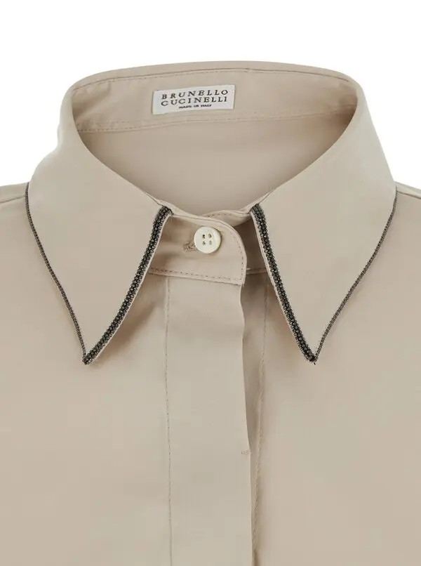 Brunello Cucinelli Collared Long-sleeved Shirt