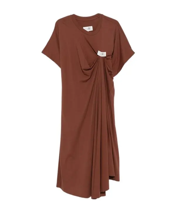 MAISON MARGIELA Logo-patch Midi Dress