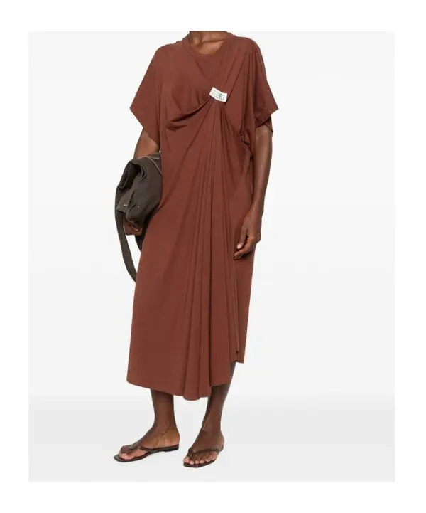 MAISON MARGIELA Logo-patch Midi Dress