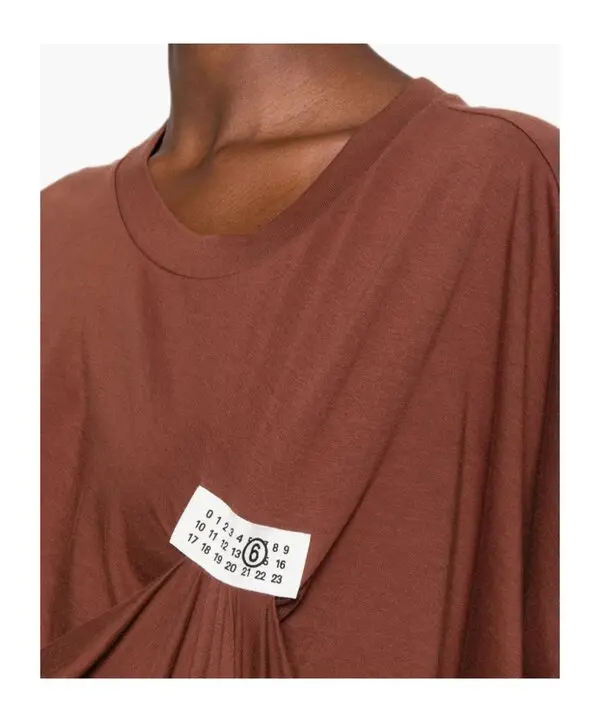 MAISON MARGIELA Logo-patch Midi Dress