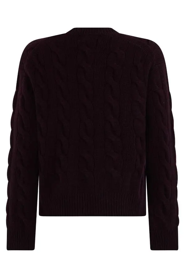 Polo Ralph Lauren Cable-knit Crew Neck Sweater With Embroidered Logo