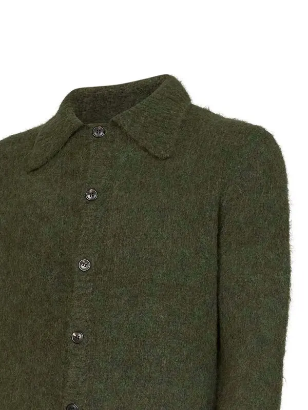 Dries Van Noten Long Sleeved Cardigan - Green