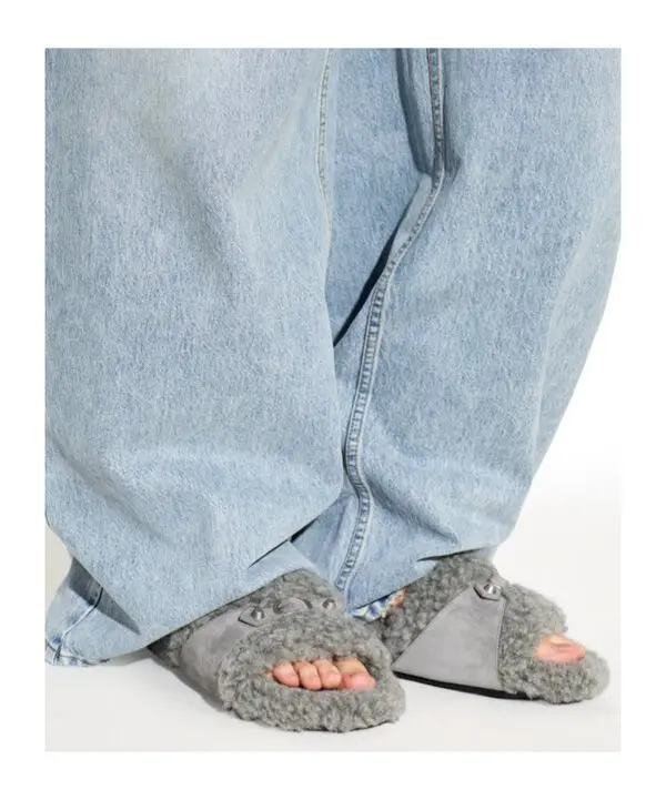 Balenciaga Plush Slippers