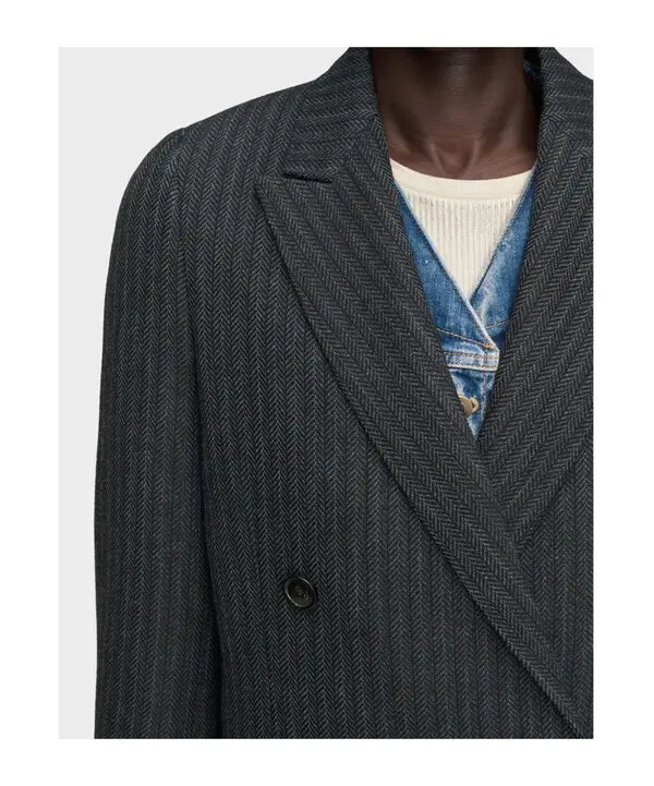 MAISON MARGIELA Virgin Wool Long Coat