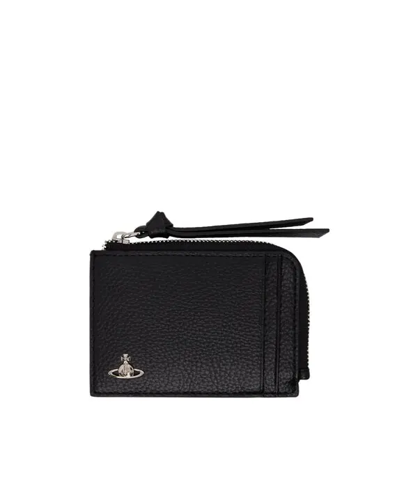 VIVIENNE WESTWOOD Zip Card Wallet - Black