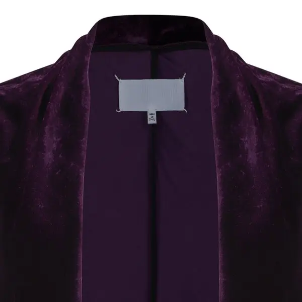 MAISON MARGIELA Sleeveless Velvet Draped Top - No