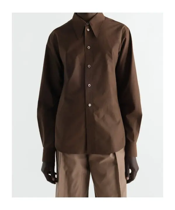 LEMAIRE Pointed Collar Button-up Shirt