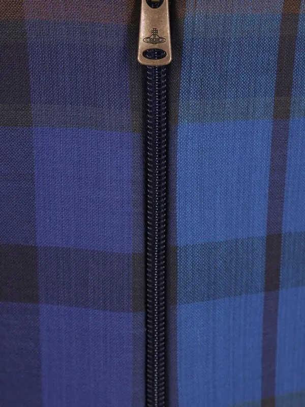 VIVIENNE WESTWOOD Draped Check Top - Blue