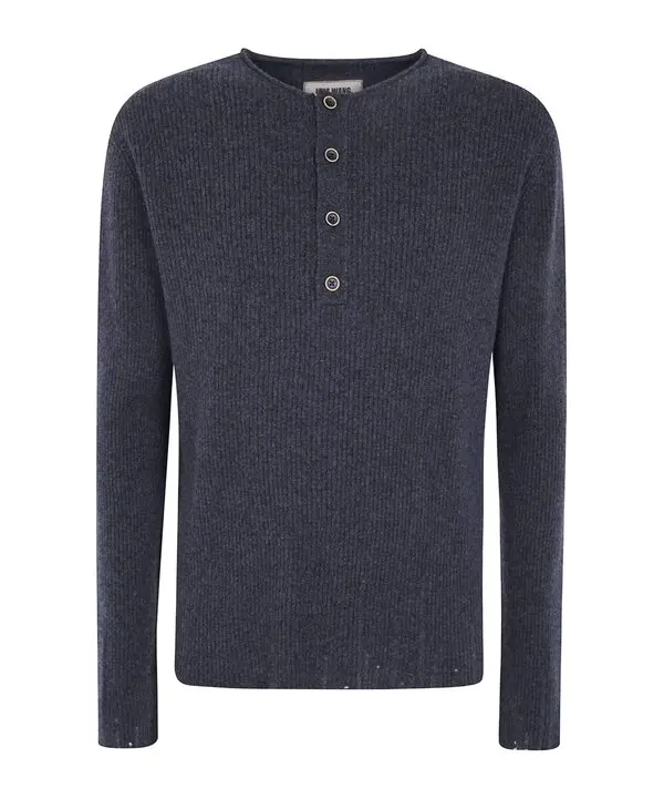 UMA WANG Henley' Shirt Top
