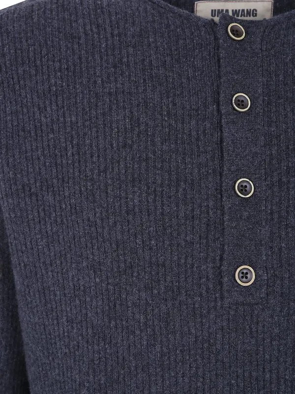 UMA WANG Henley' Shirt Top