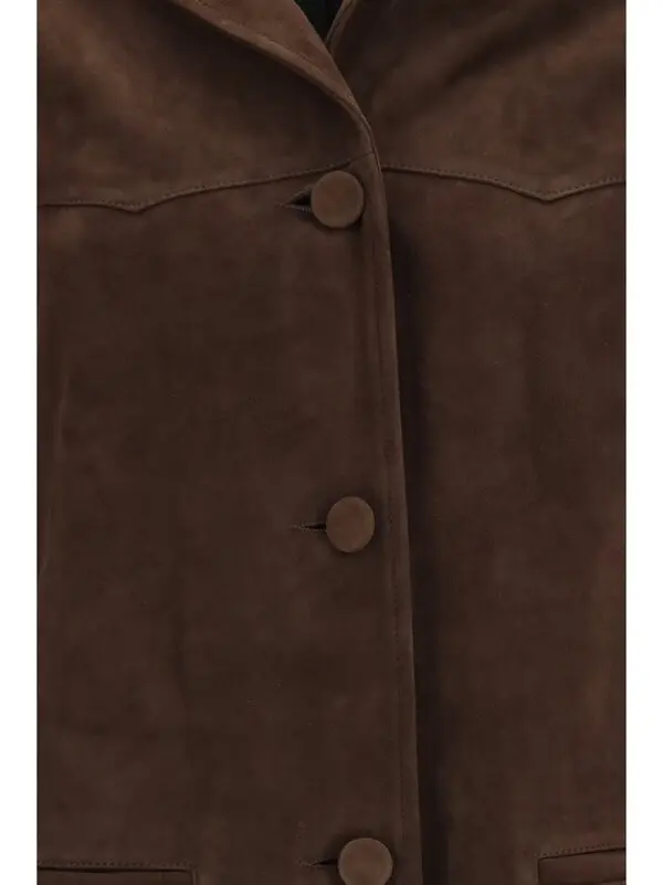 Tory Burch Suede Button-up Jacket