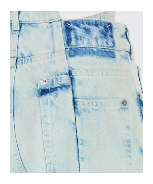 MAISON MARGIELA Bleached Spliced Wide-leg Jeans