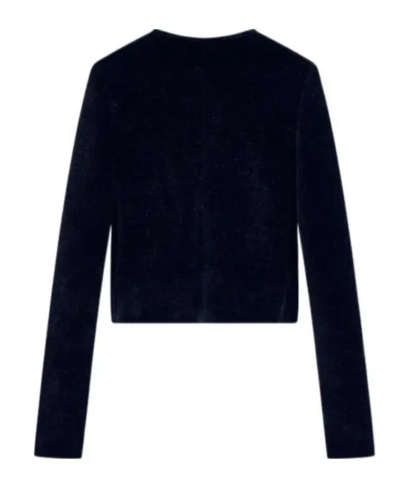 Giorgio Armani Chenille-effect Zip-up Jacket - Black