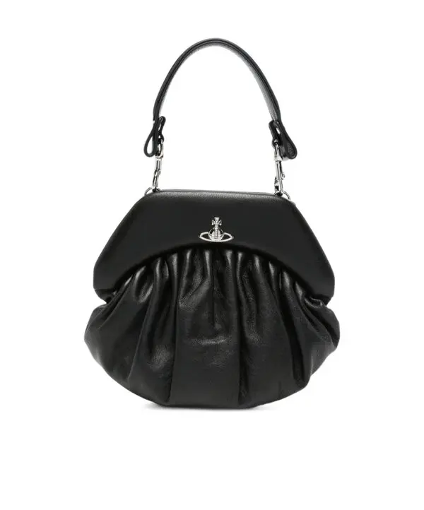 VIVIENNE WESTWOOD Orb-plaque Ruched Tote Bag