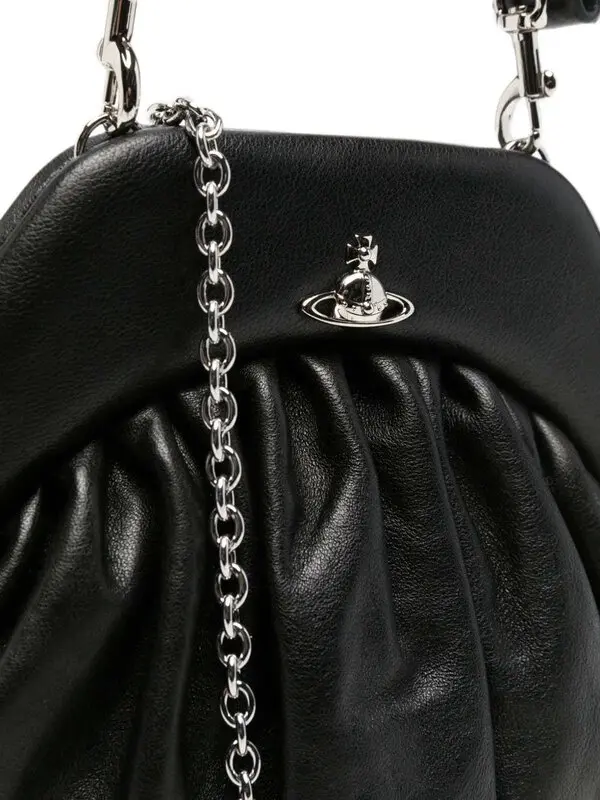 VIVIENNE WESTWOOD Orb-plaque Ruched Tote Bag