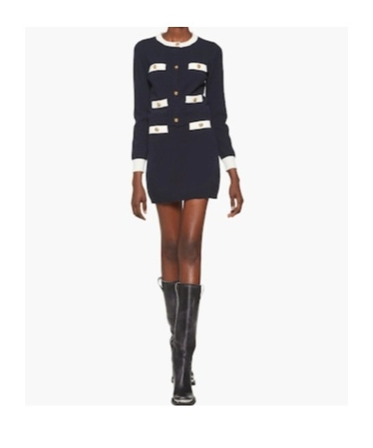Miu Miu Cashmere Mini Skirt With Contrasting Pockets