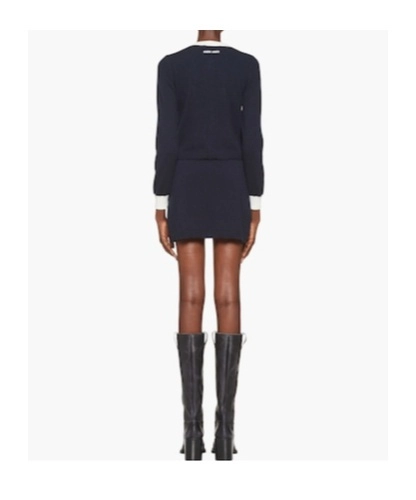 Miu Miu Cashmere Mini Skirt With Contrasting Pockets