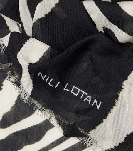 NILI LOTAN Zebra-print Scarf