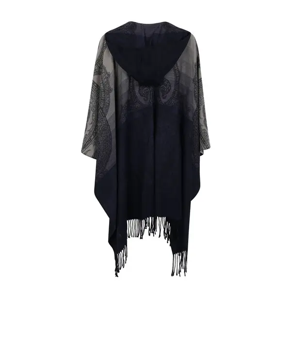 Etro Paisley-pattern Fringed Cape