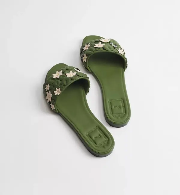 Dior Bloom Slides With Water Lily Motif