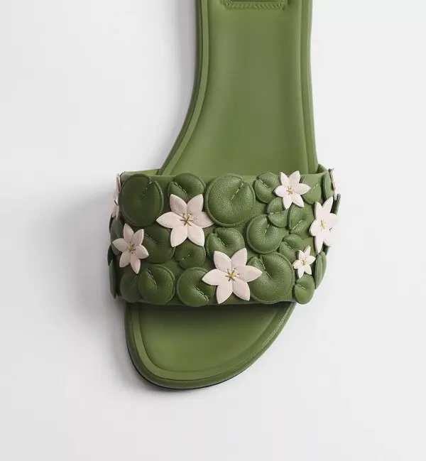 Dior Bloom Slides With Water Lily Motif