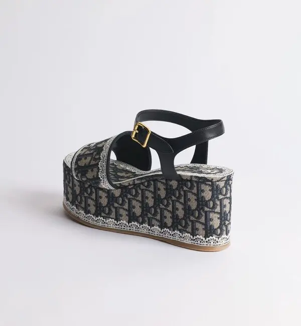 Dior Dentelle Wedge Sandal