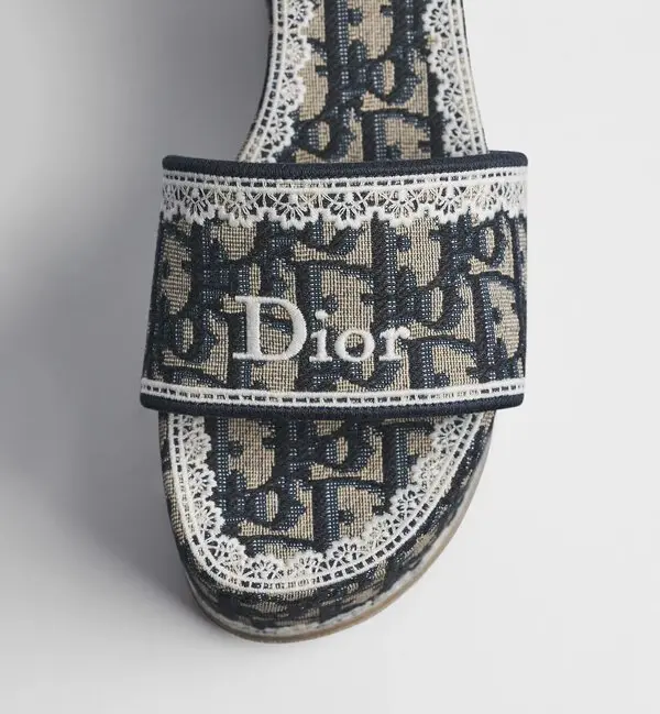 Dior Dentelle Wedge Sandal