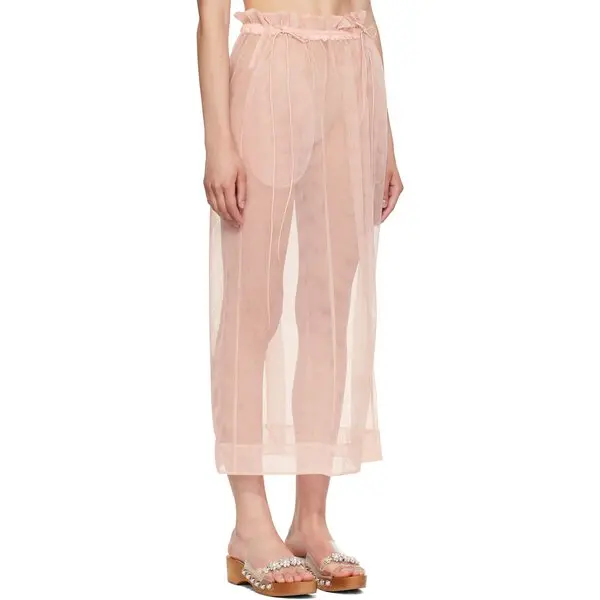 Simone Rocha Waist-cinching Midi Skirt