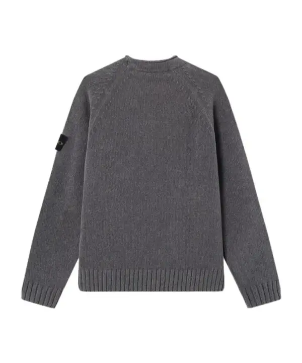Stone Island Compass Badge Crewneck Jumper - Gray Blend