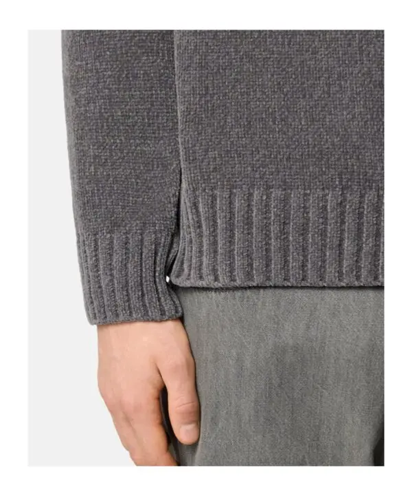 Stone Island Compass Badge Crewneck Jumper - Gray Blend