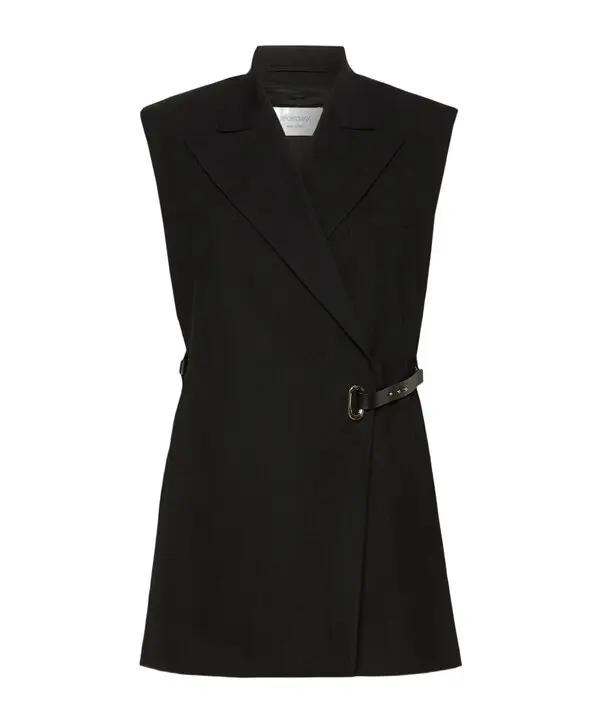 Sportmax Sleeveless Stretch Viscose Blazer