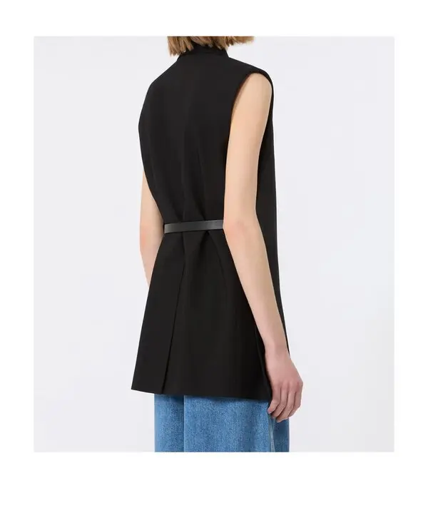 Sportmax Sleeveless Stretch Viscose Blazer