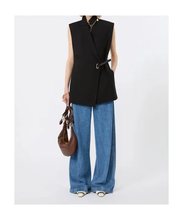 Sportmax Sleeveless Stretch Viscose Blazer