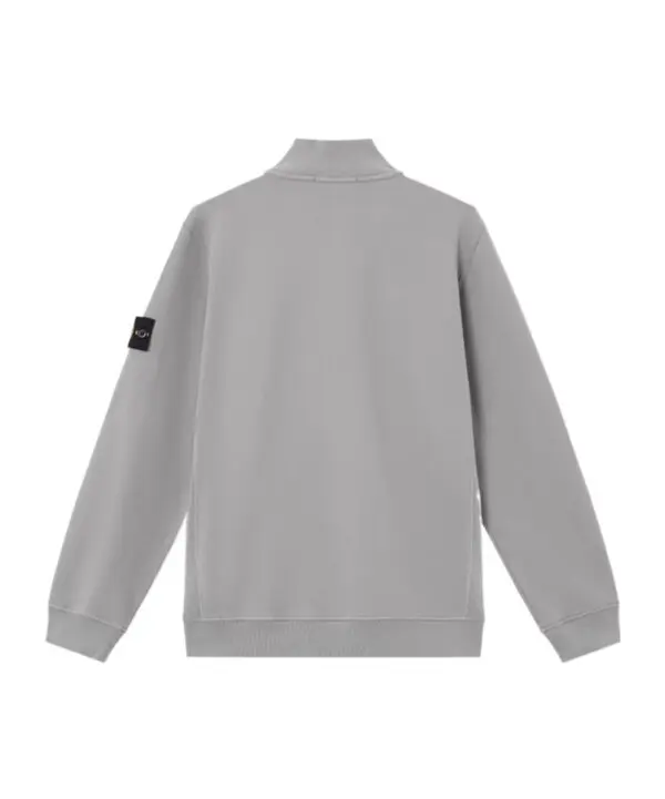 Stone Island Regular-fit Half-zip Sweatshirt With Ribbed Inserts