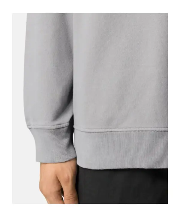 Stone Island Regular-fit Half-zip Sweatshirt With Ribbed Inserts