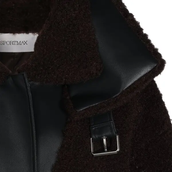 Sportmax High Neck Jacket With Drawstring Details