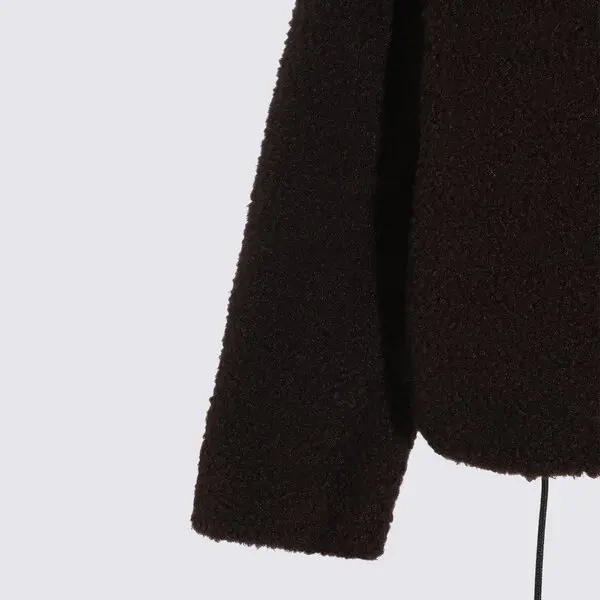 Sportmax High Neck Jacket With Drawstring Details