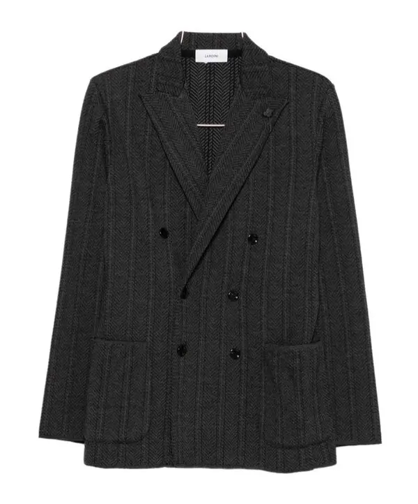 LARDINI Striped Blazer