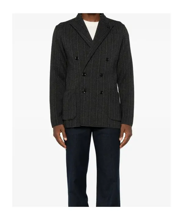 LARDINI Striped Blazer