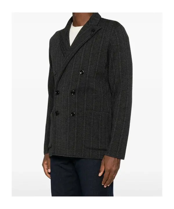 LARDINI Striped Blazer