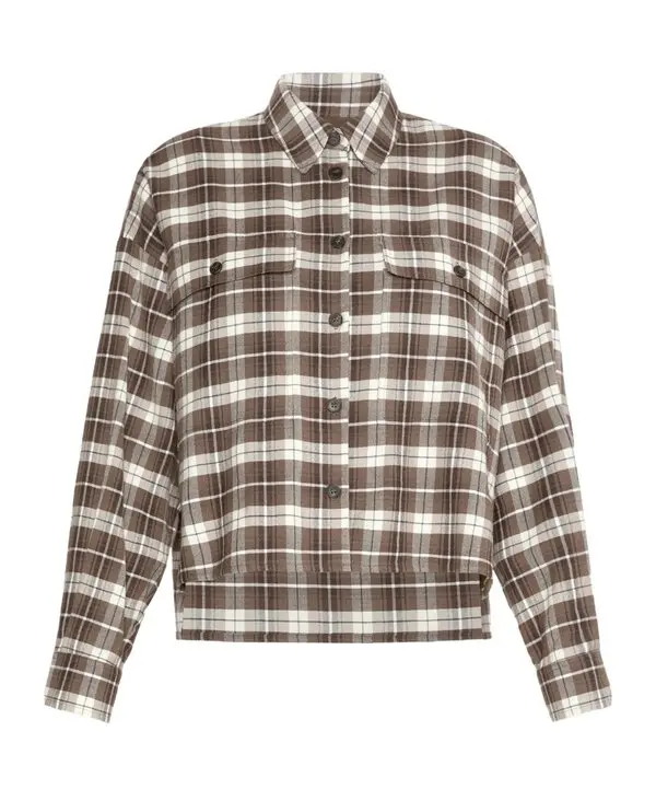 Max Mara Checked Flannel Shirt