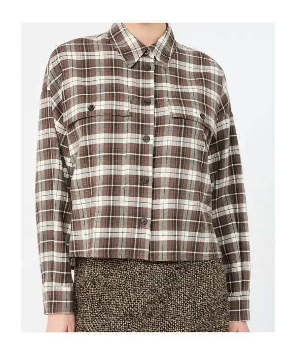 Max Mara Checked Flannel Shirt