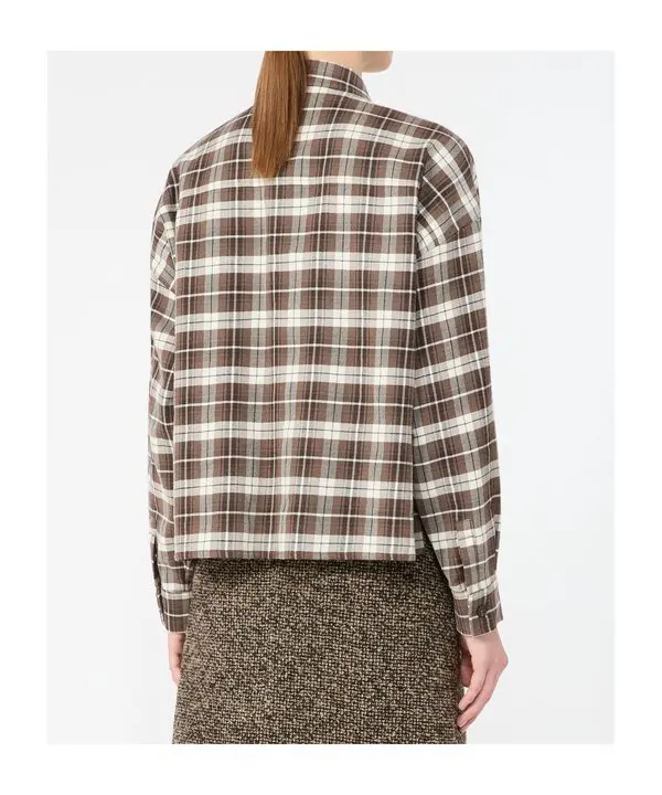 Max Mara Checked Flannel Shirt
