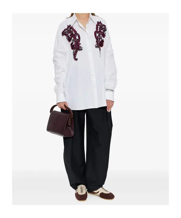 Dries Van Noten Embroidered Cocoon Shirt